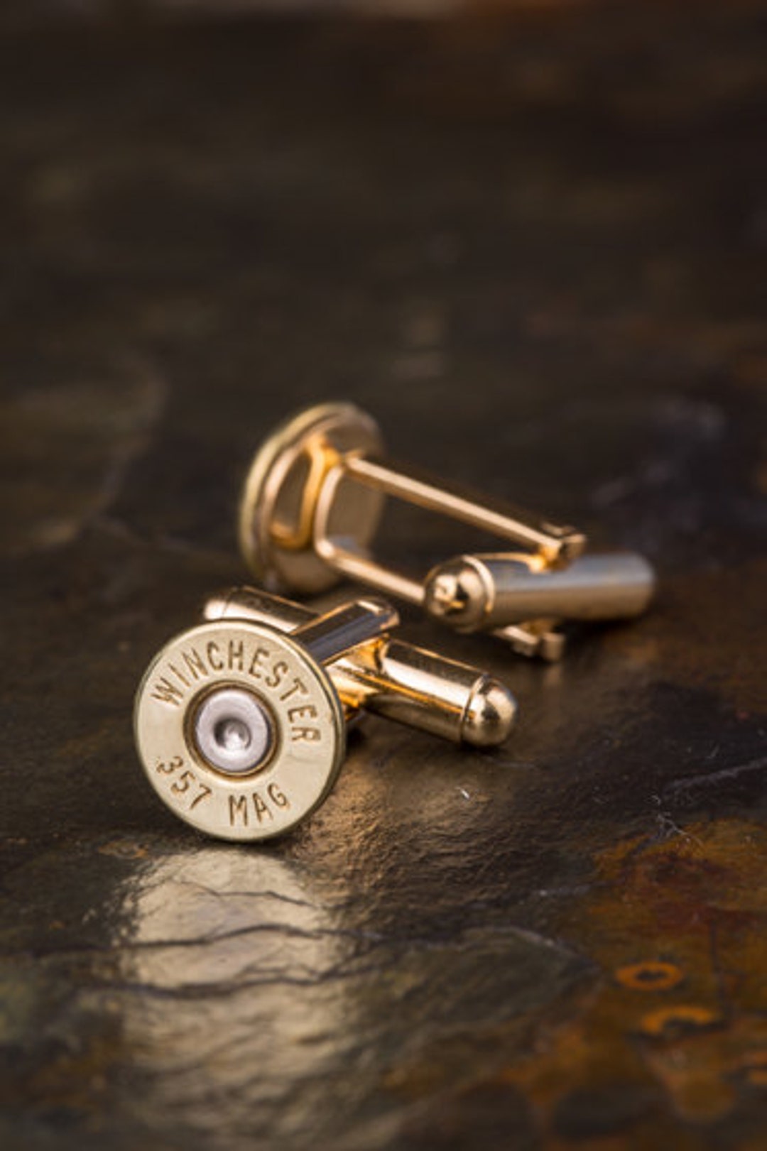 Bullet Cufflinks, Winchester 357 Mag Brass Bullet Cufflinks, Wedding ...
