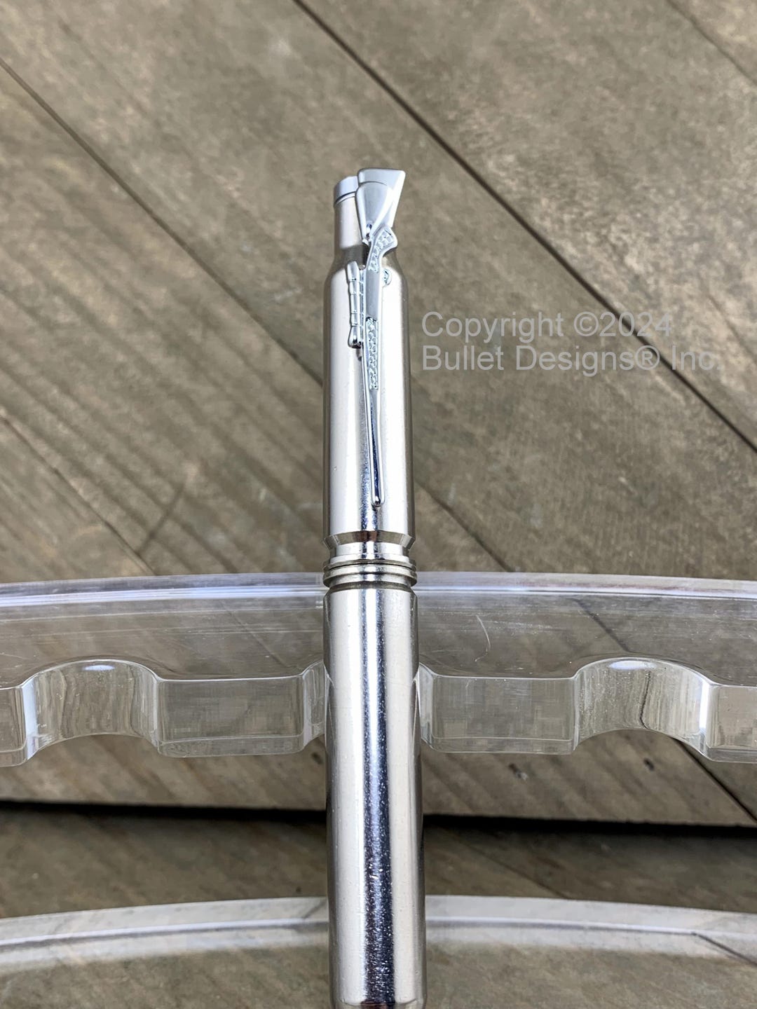 Rifle With Scope Bullet Ink Pen / Nickel / Rifle Ink Pen / Scope Ink ...