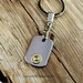 Mini Dog Tag Bullet Keychain Custom Engraved Personalized - Etsy