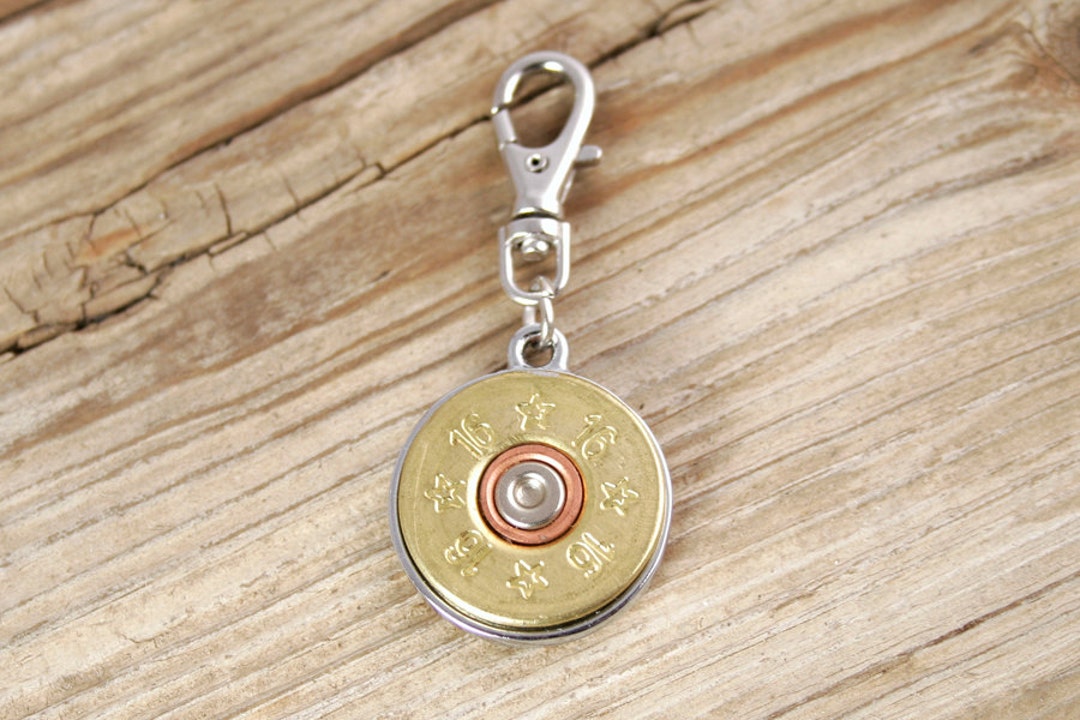 Bullet Pet Tag, 16 Gauge Shotgun, Zipper Pull / Engraved / Custom ...