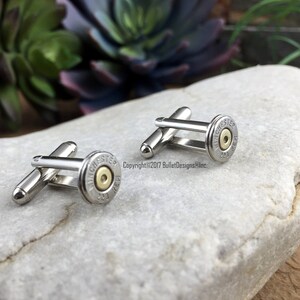 Bullet Cufflinks, Winchester 223 Nickel Bullet Cufflinks, Wedding Cufflinks, 223 Cuff Links ...