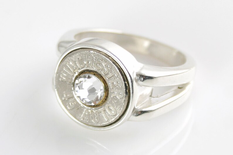 Bullet Ring Side Split Sterling Bullet Ring Custom | Etsy