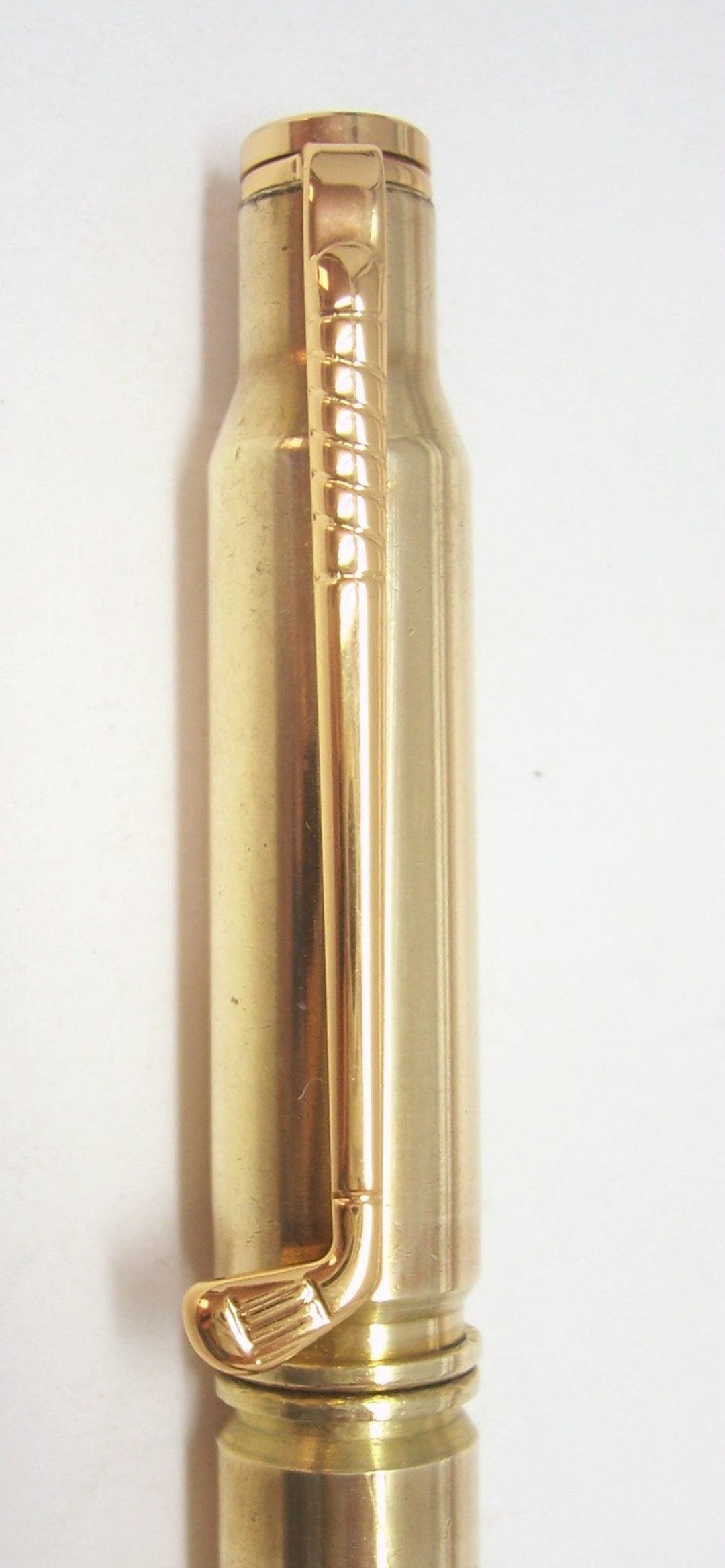 Golfer Bullet Ink Pen, Golf Club Bullet Pen, BRASS, Retirement Gift ...