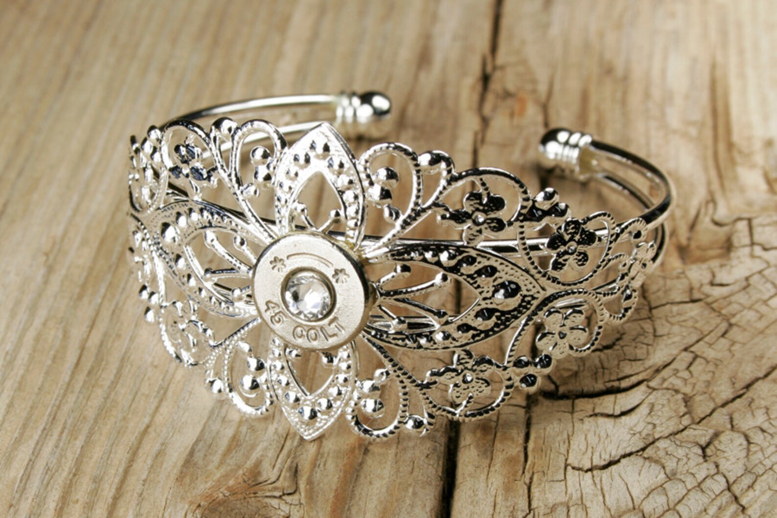 Bullet Bracelet / Bullet Bracelet Silver Filigree Cuff - Etsy