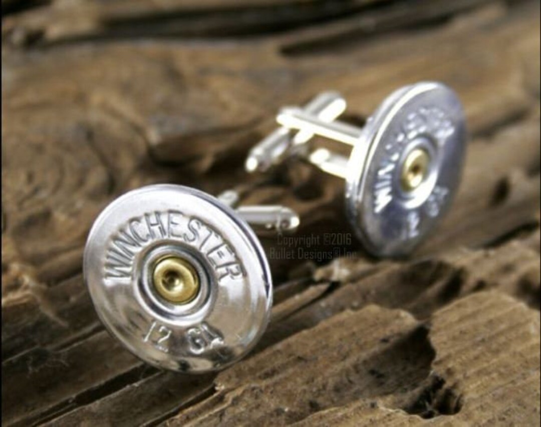 Shotgun Cuff Links / 12 Gauge / Winchester Nickel Shotgun Silver Cuff ...