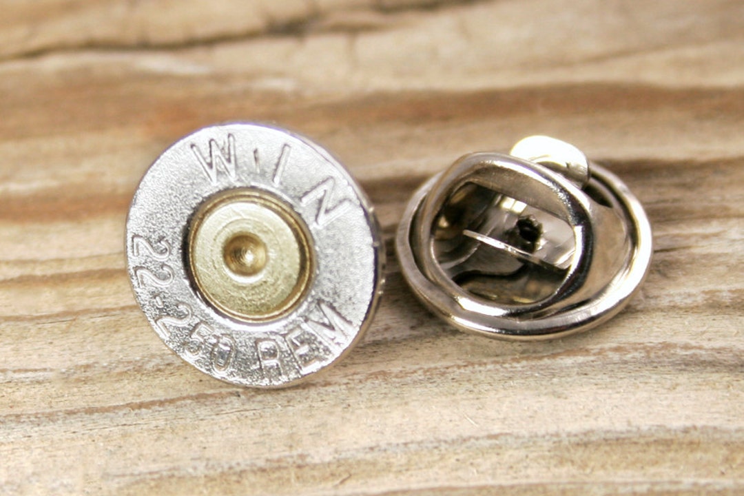 Bullet Tie Tack / 22-250 Nickel Bullet Tie Tac / Hat Pin WIN-22250-NB ...