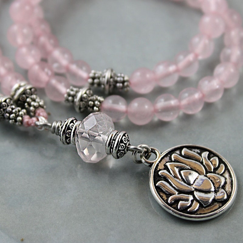 Rose Quartz Mandala Beads - Etsy