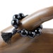 Black Tourmaline Fidget Finger Mala 9 Beads, Worry Beads Mini Mala ...