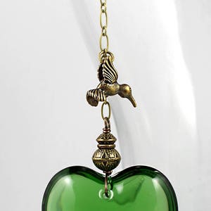 Car Mirror Crystal Heart Charm, Rear View Mirror Charm, New Car Gift ...