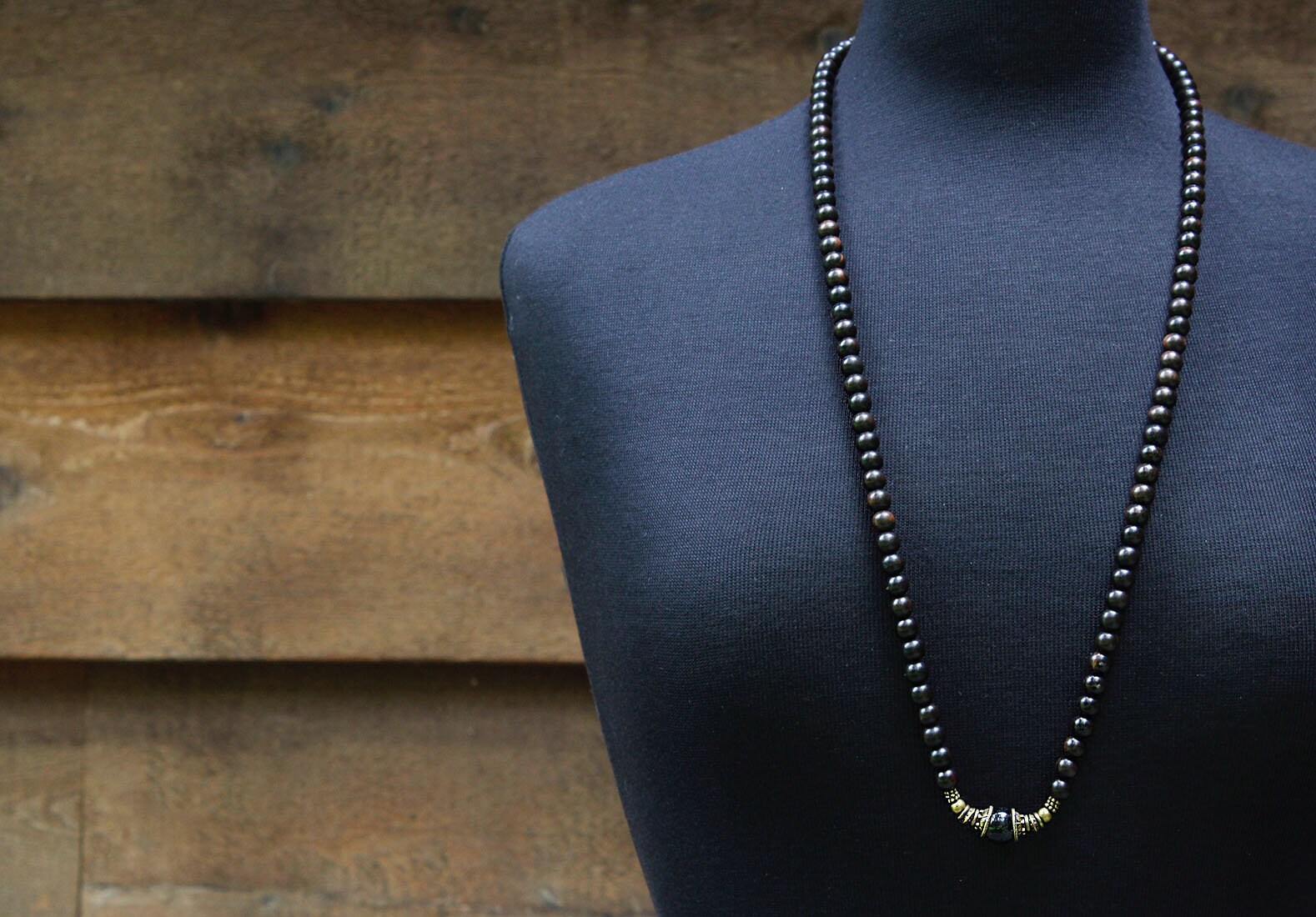 Black Tourmaline Mala With Ebony Wood 108 Mala Wrap Bracelet | Etsy