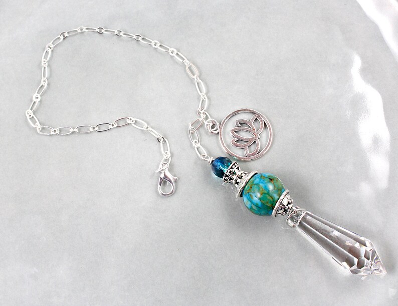 Turquoise Crystal Car Charm Gemstone Car Crystal Rear View - Etsy
