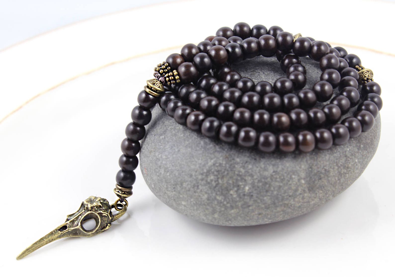 Skull Mala Skull Necklace Kali Mala Beads Skull Prayer - Etsy Canada