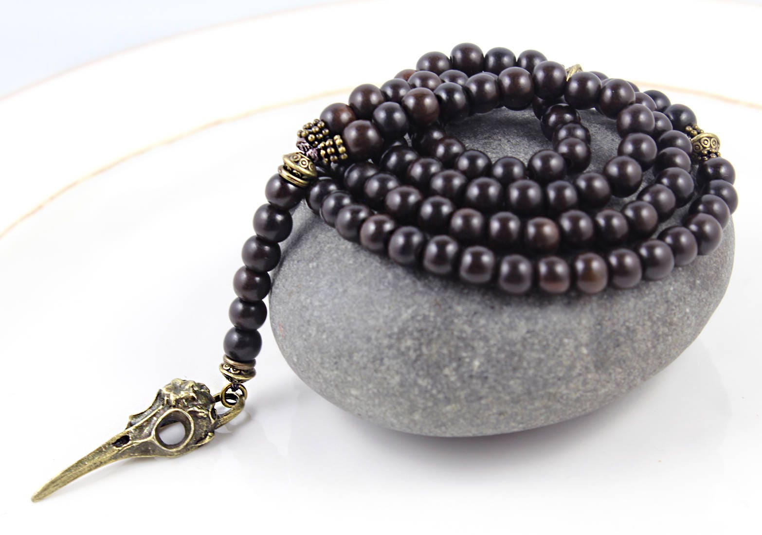 Skull Mala Skull Necklace Kali Mala Beads Skull Prayer - Etsy Canada
