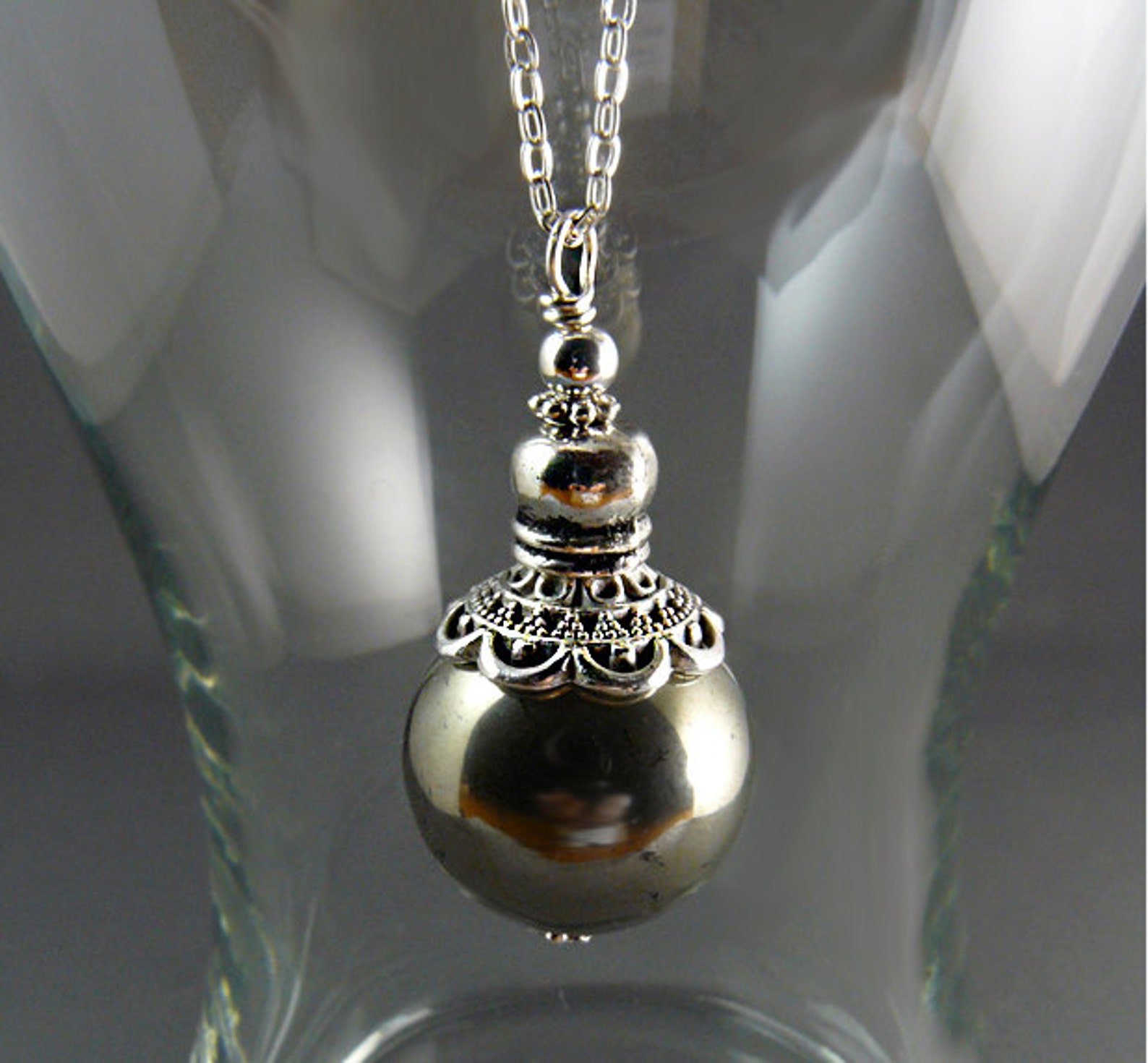 Pyrite Pendulum Necklace Gemstone Pendulum Crystal Pendulum - Etsy Canada