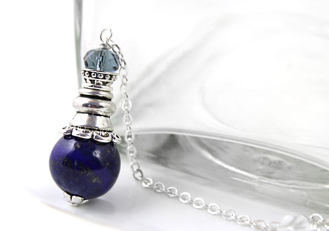 Lapis Lazuli Dowsing Pendulum or Necklace, Metaphysical Tool, Intuition ...