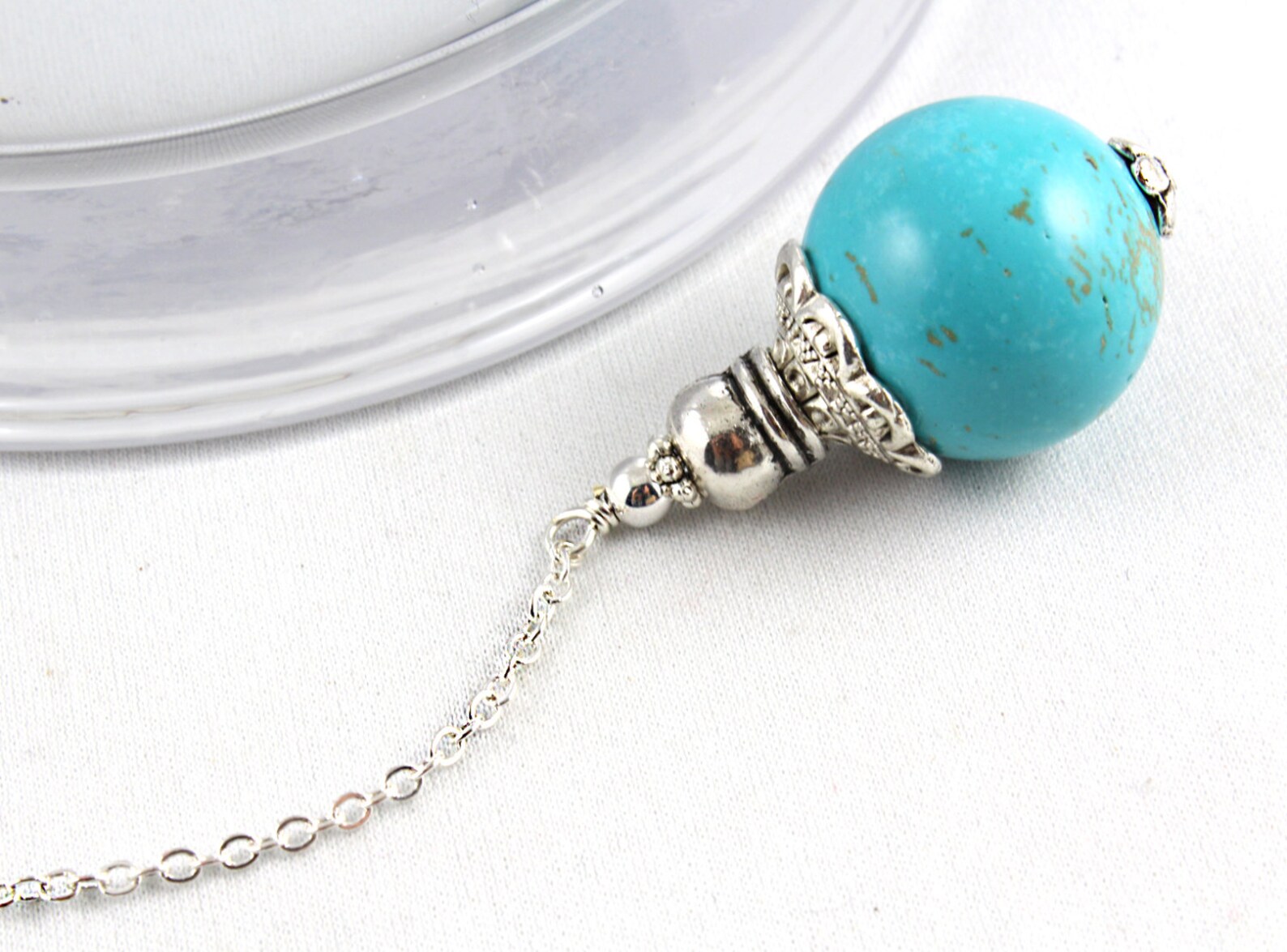 Turquoise Pendulum, Gemstone Pendulum, Crystal Pendulum, Divination ...