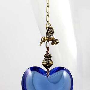 Car Mirror Crystal Heart Charm, Rear View Mirror Charm, New Car Gift ...