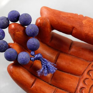 Black Tourmaline Fidget Finger Mala 9 Beads, Worry Beads Mini Mala ...