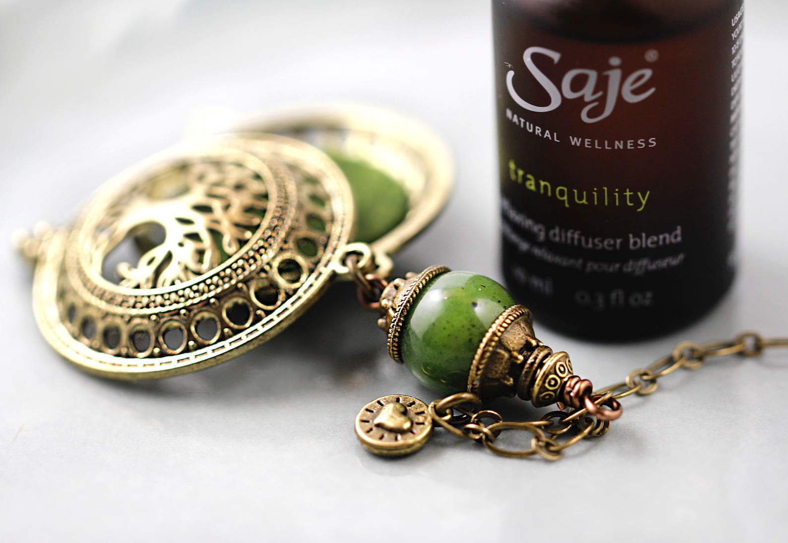 Jade Fragrance Diffuser Car Mirror Charm. Aromatherapy Oil - Etsy