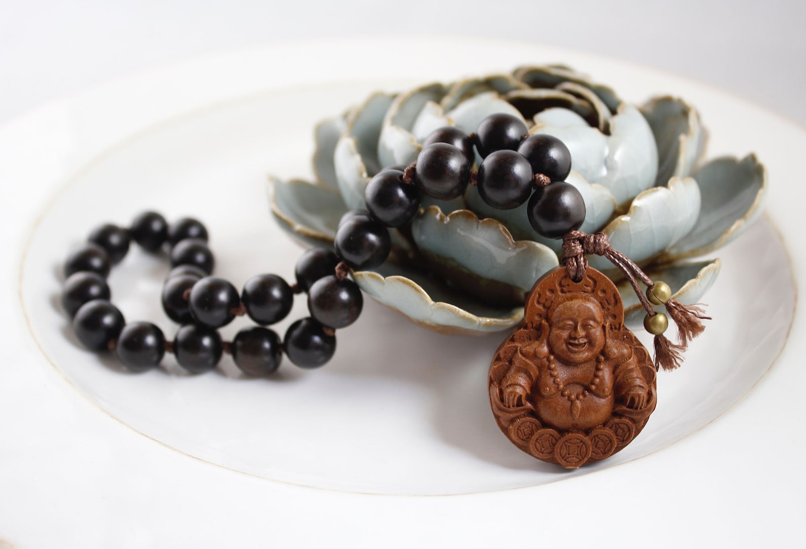 Buddha Pocket Mala 27 Beads Wood Prayer Beads Mini Mala | Etsy