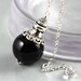 Crystal Pendulum, Black Onyx Pendulum, Crystal Necklace, Gemstone ...