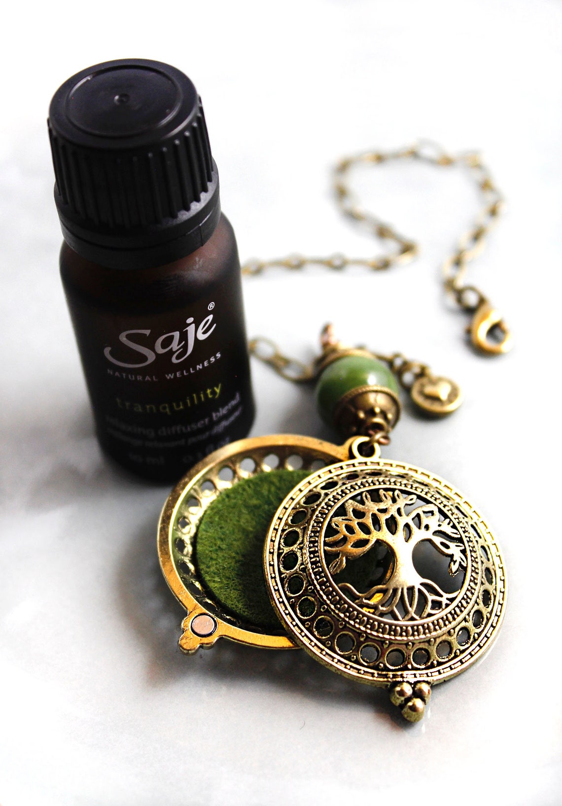 Jade Fragrance Diffuser Car Mirror Charm. Aromatherapy Oil - Etsy