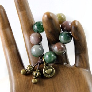 Stretch Fidget Finger Mala 9 Beads, Worry Beads Mini Mala, Stress ...