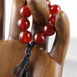 Finger Mala 9 Beads, Worry Beads Mini Mala, Aromatherapy Fidget Beads ...