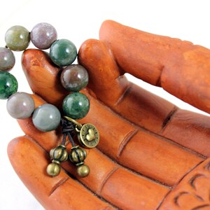 Stretch Fidget Finger Mala 9 Beads, Worry Beads Mini Mala, Stress ...