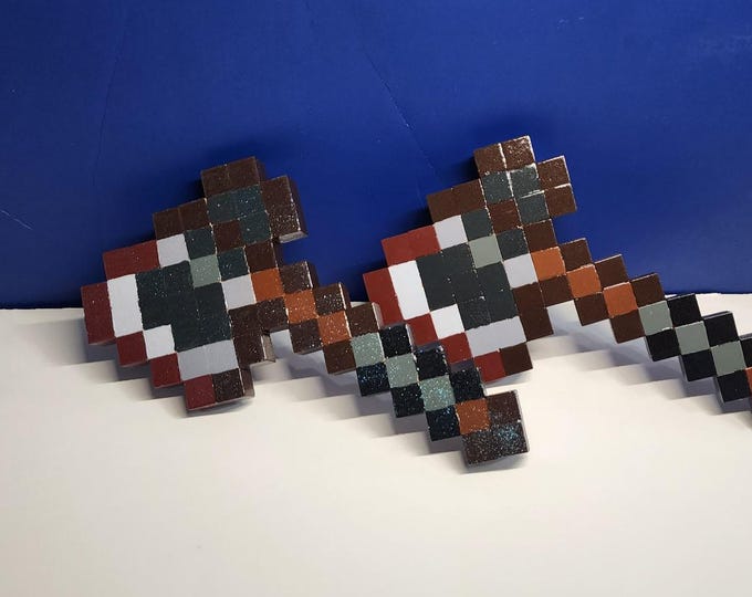 Minecraft-inspired Netherite Axe Figurine - Etsy