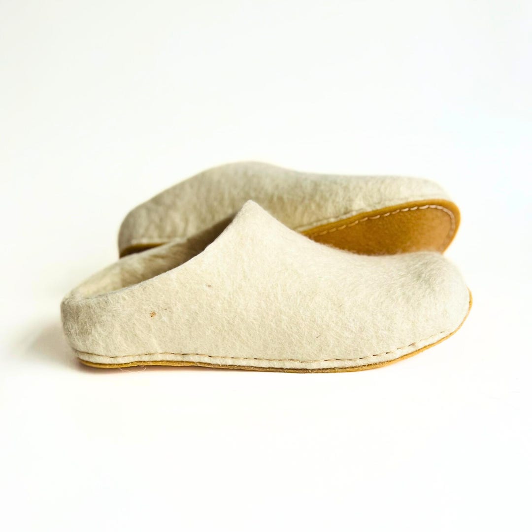 Wool Clogs for Women, Minimalist Felt House Shoes, WFH Gift or Comfort ...