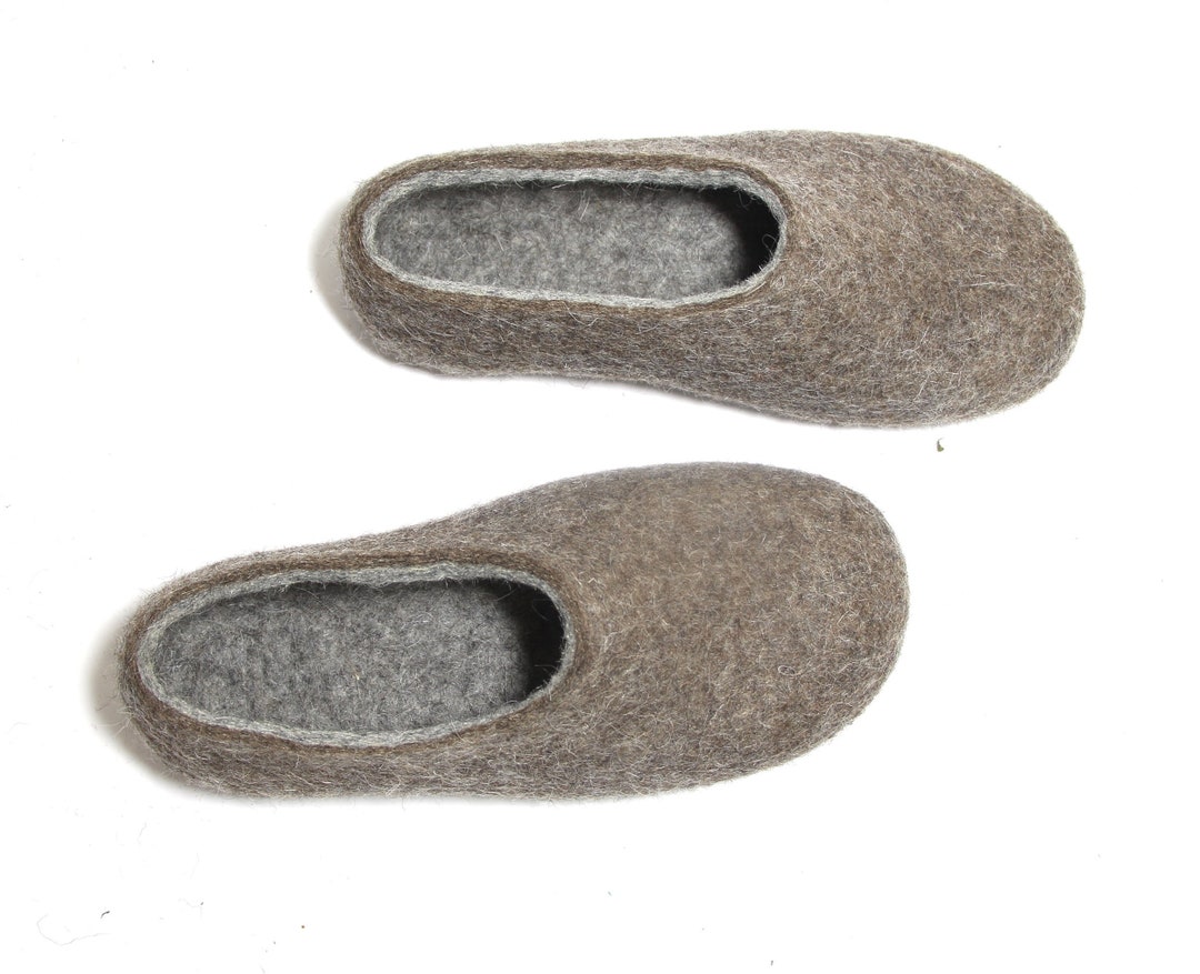Warm Wool Comfortable Slippers Eco, Barefoot Loafers Organic Indoor ...