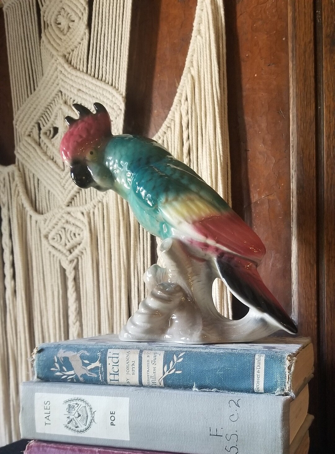 Vintage Cockatoo Figurine by Royal Copley, Collectible Bird Statue ...
