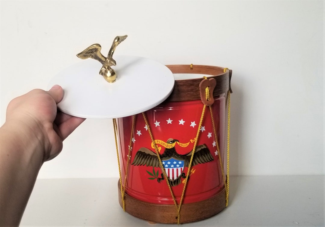 Vintage Ice Bucket Civil War Era Design With American Eagle - Etsy