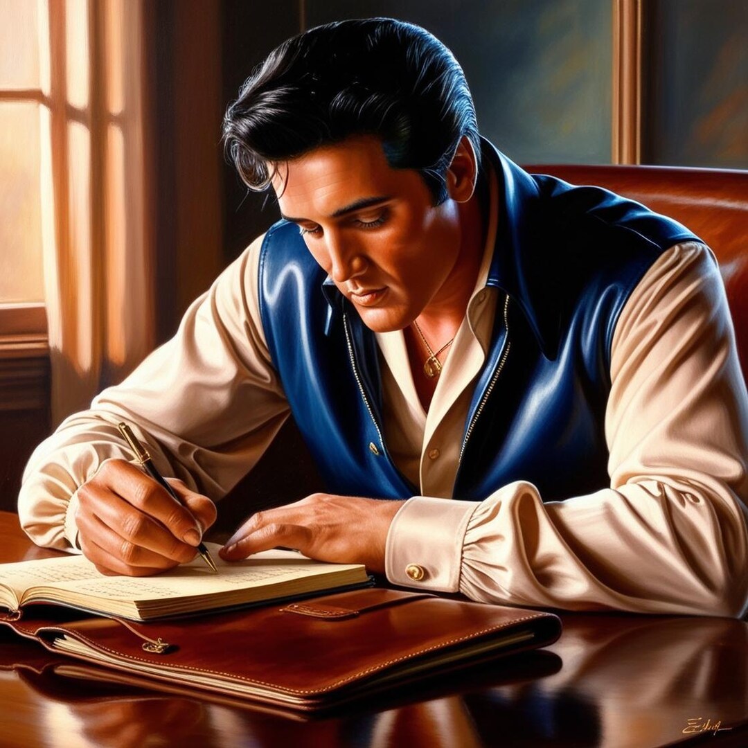 Elvis Presley Reflection Sheet – Printable Journal Page | Retro Self ...