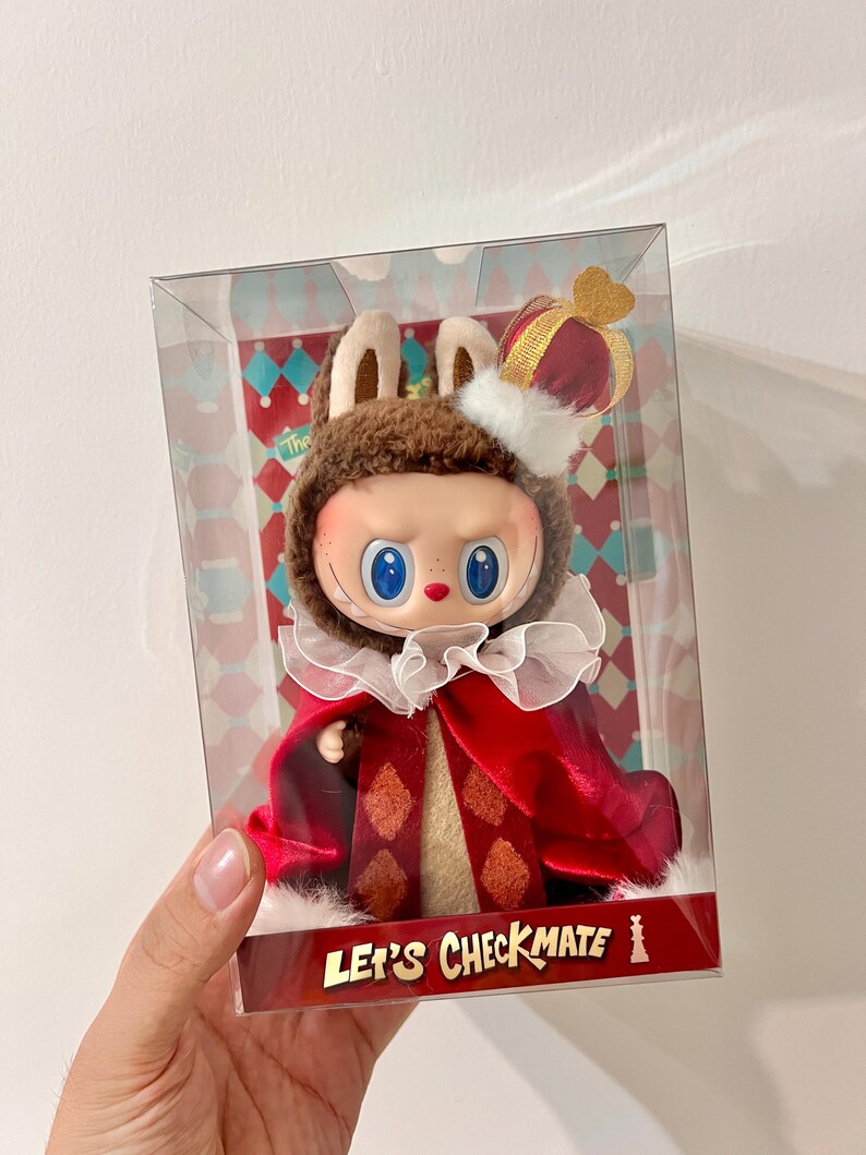 Custom Red King Labubu Figure – Handmade Art Toy, Designer Vinyl Toy ...