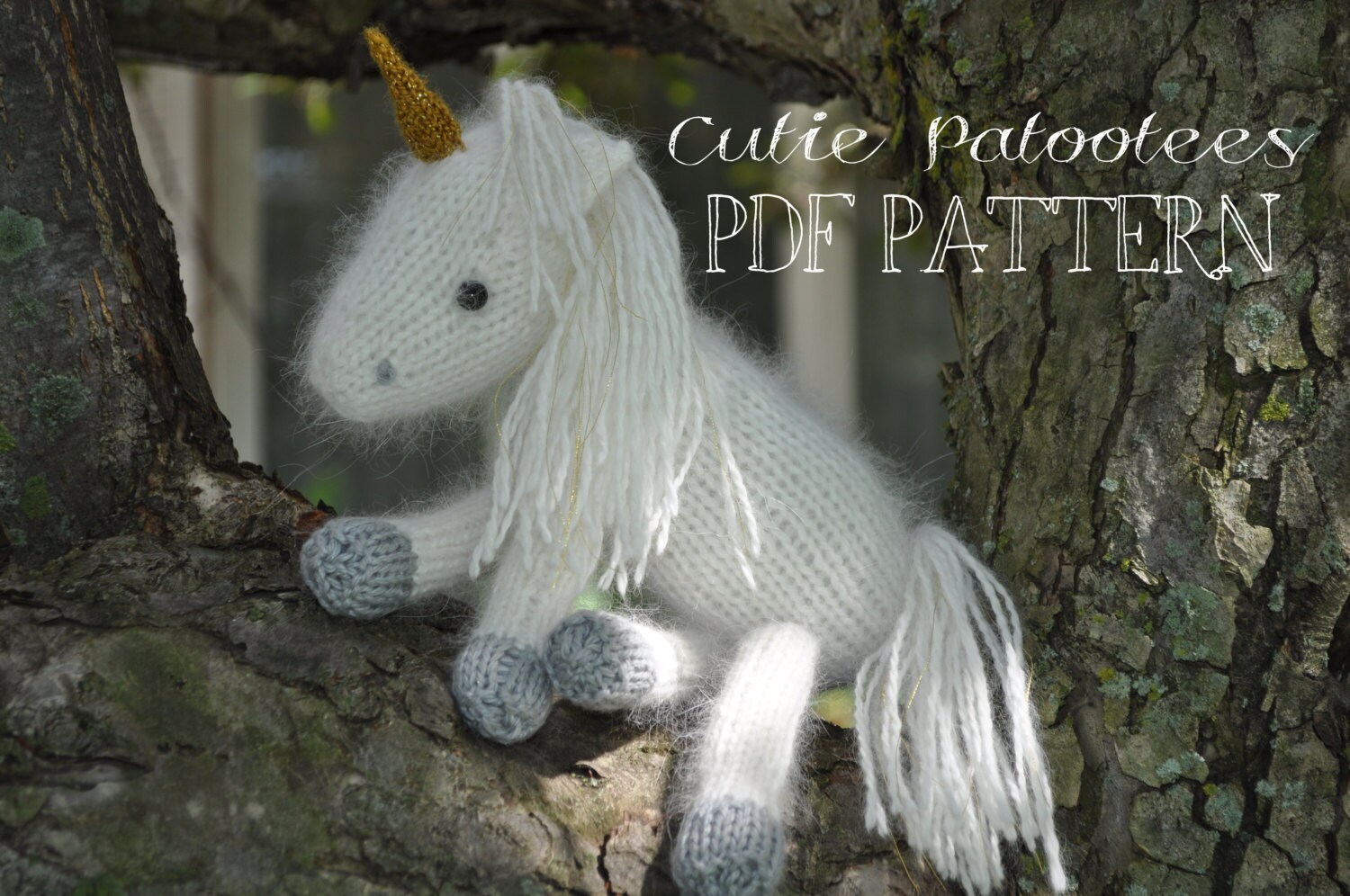 Snow White the Unicorn and Her Baby Liliana PDF Knitting Pattern - Etsy