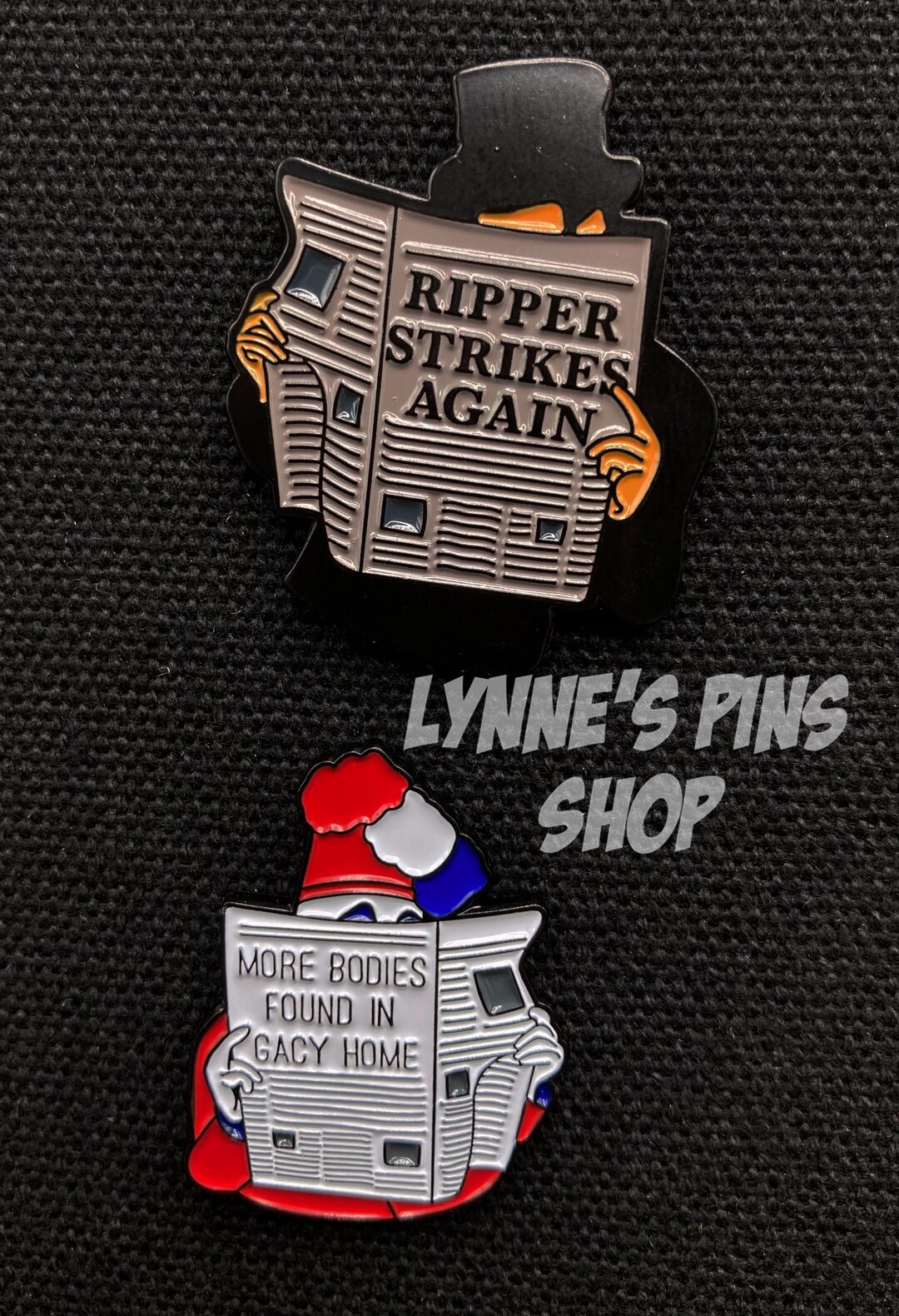 Super Funny Serial Killer Pins John Wayne Gacy and Jack the Ripper ...