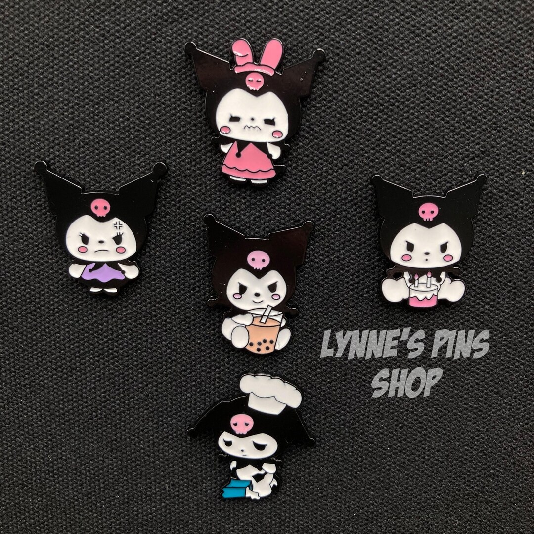 Gothic White Rabbit Cartoon Pin, 5 Designs - Etsy