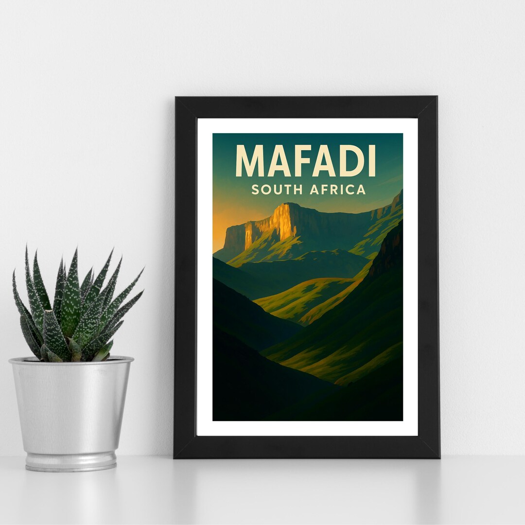 Mafadi South Africa Print – Mountain Landscape Digital Art (digital ...