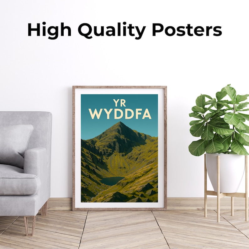 Yr Wyddfa (snowdon) Snowdonia Mountain Art Print (digital Download ...