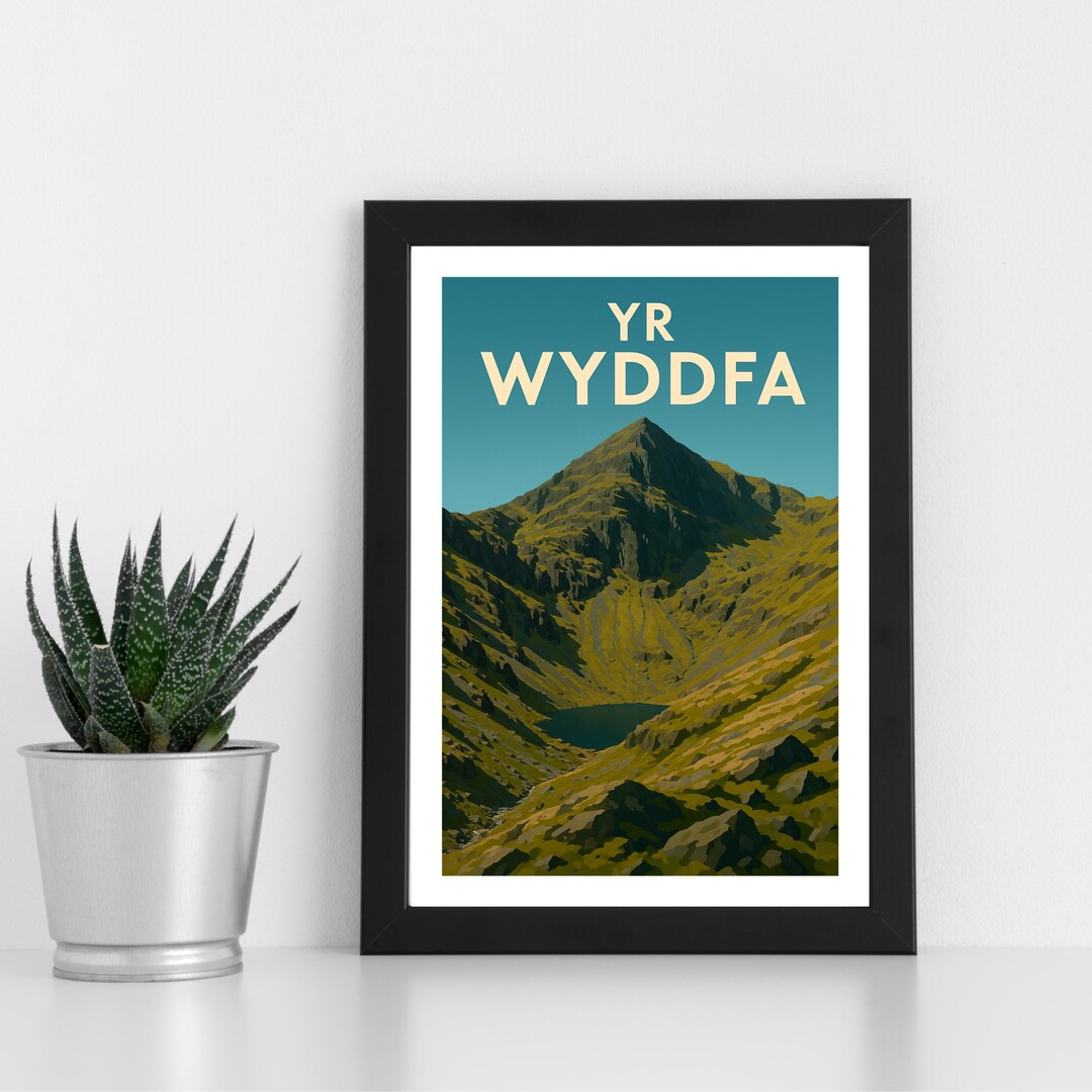 Yr Wyddfa (snowdon) Snowdonia Mountain Art Print (digital Download ...