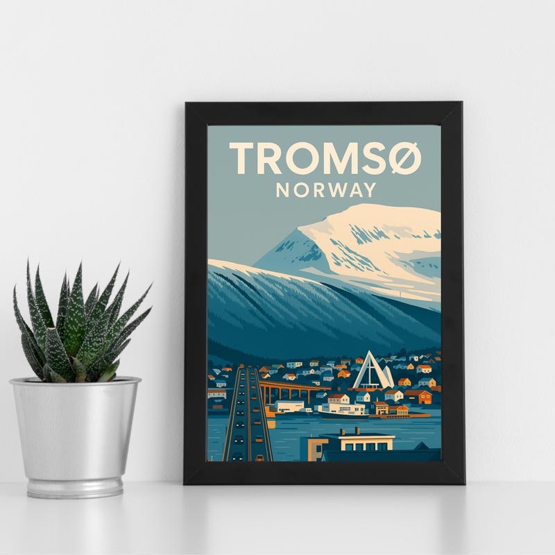 Tromso Poster Digital - Etsy