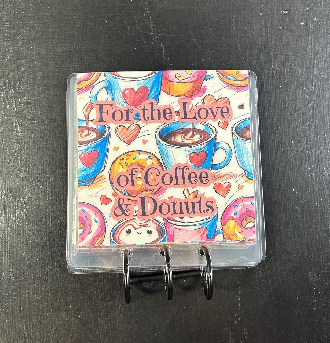 Coffee & Donuts Savings Challenge Flip Booklet - Etsy