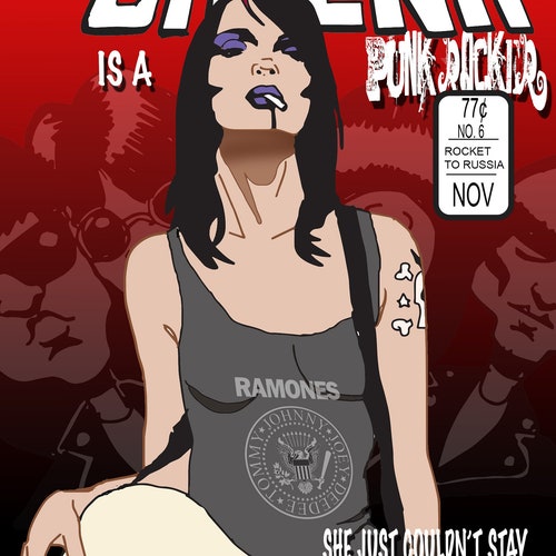 Ramones sheena is a Punk Rocker 1960s Pulp Novel - Etsy