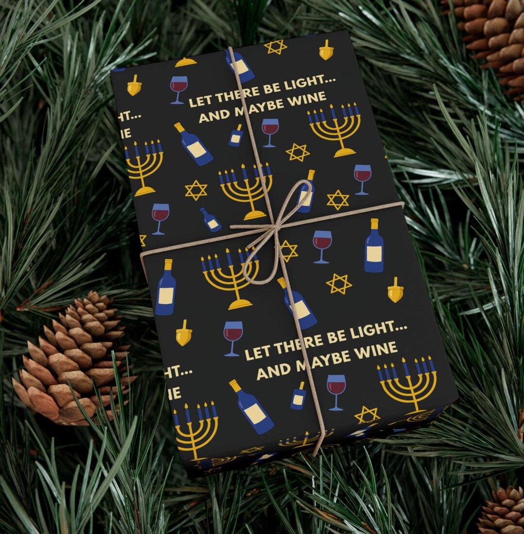 Funny Wrapping Paper | Jewish Holiday Gifts | Wrapping Paper |hanukkah ...