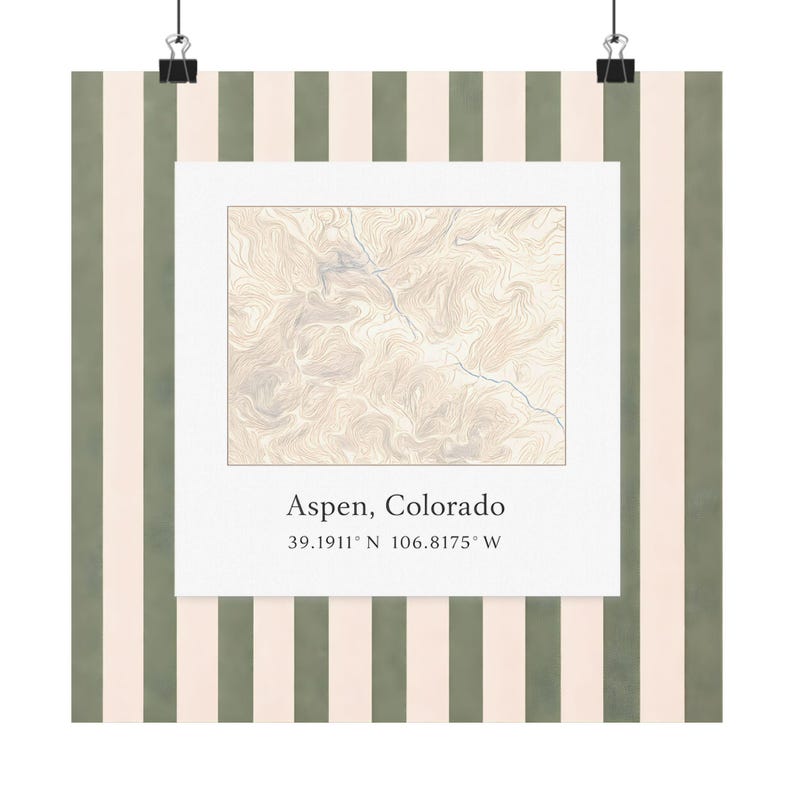 Topographical Maps | Ski Resort Art | Elevation Map | Aspen Wall Art ...