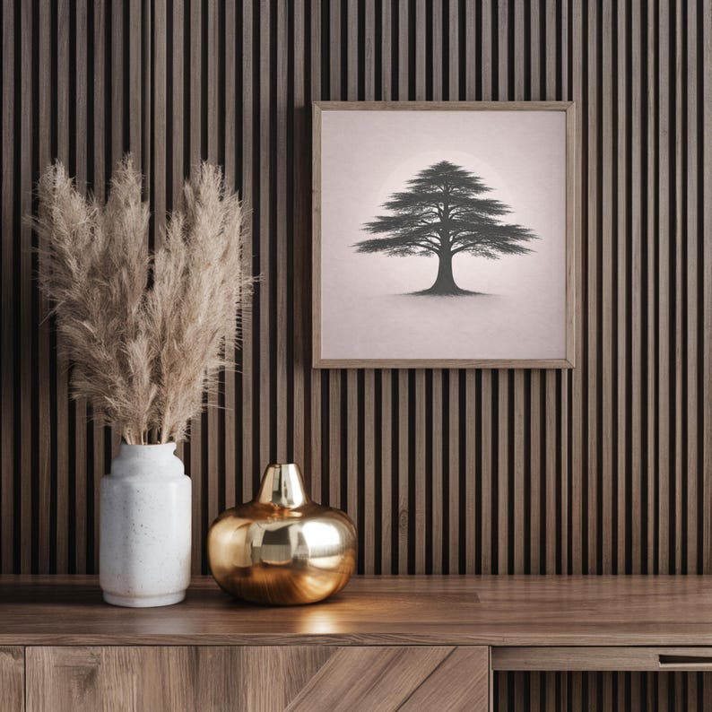 Cedar of Lebanon Botanical Art Print | Nature Wall Decor | Tree Poster ...