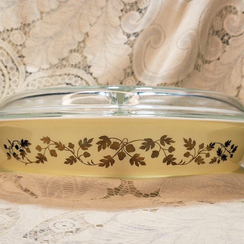 Pyrex Golden Leaf - Etsy
