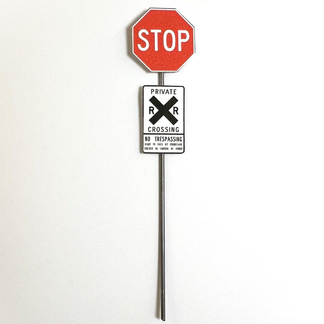 HO Scale - Private Railroad Crossing – No Trespassing - 2 Pack - Etsy